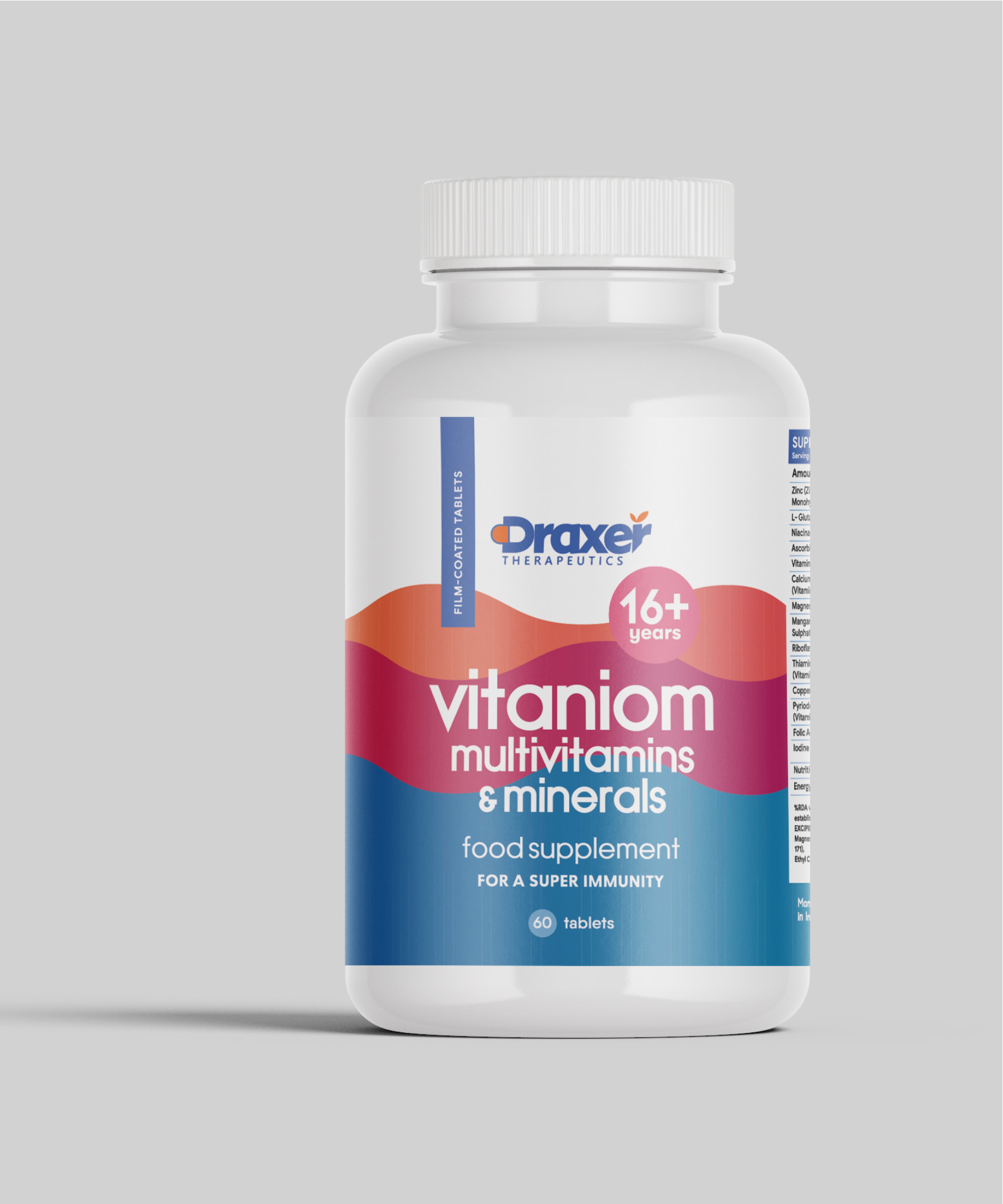 Vitaniom Multivitamins & Minerals Tablets - Draxer Therapeutics